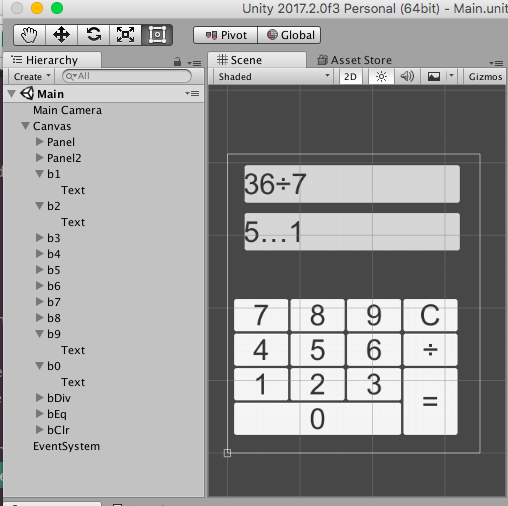 3時間で作れる割り算電卓アプリ By Unity Ios Qiita 