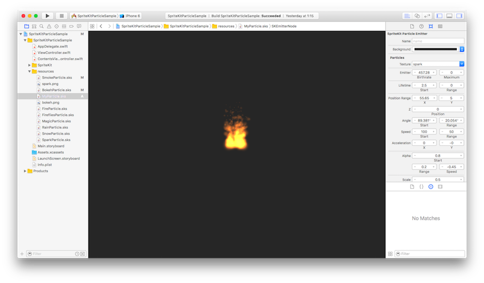 [UIKit × SpriteKit] パーティクルを使ったサンプル #Swift - Qiita