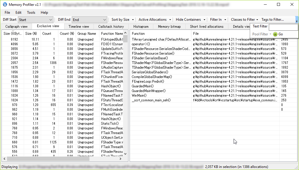 [UE4] Malloc Profiler/Memory Profiler2を使用したメモリトラッキング #UE4 - Qiita