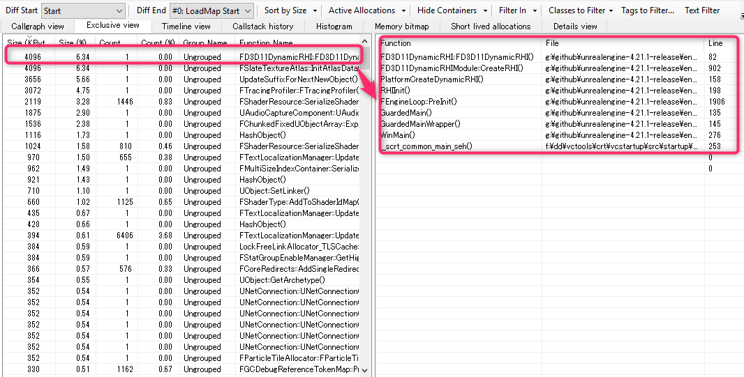 [UE4] Malloc Profiler/Memory Profiler2を使用したメモリトラッキング #UE4 - Qiita
