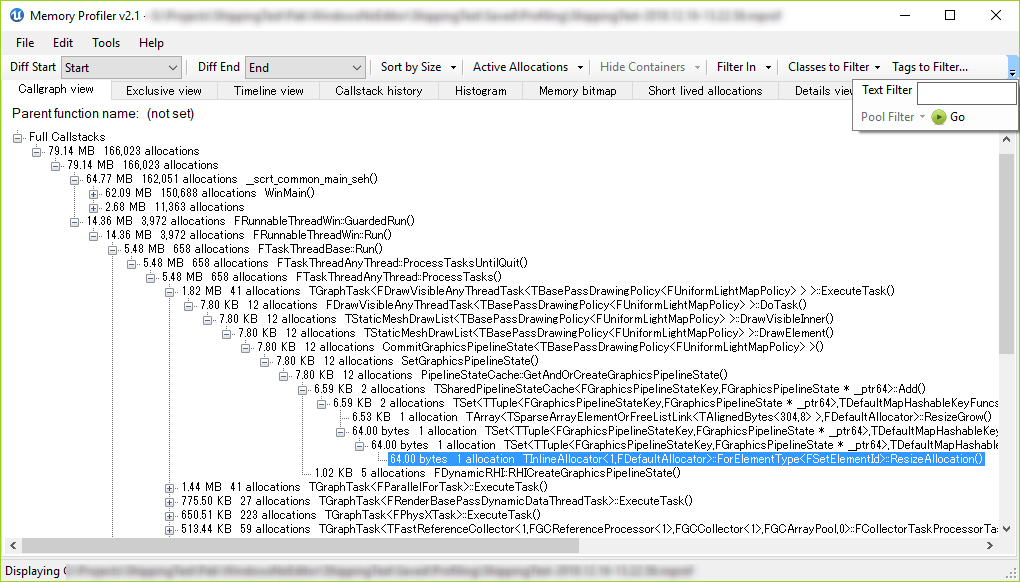 [UE4] Malloc Profiler/Memory Profiler2を使用したメモリトラッキング #UE4 - Qiita