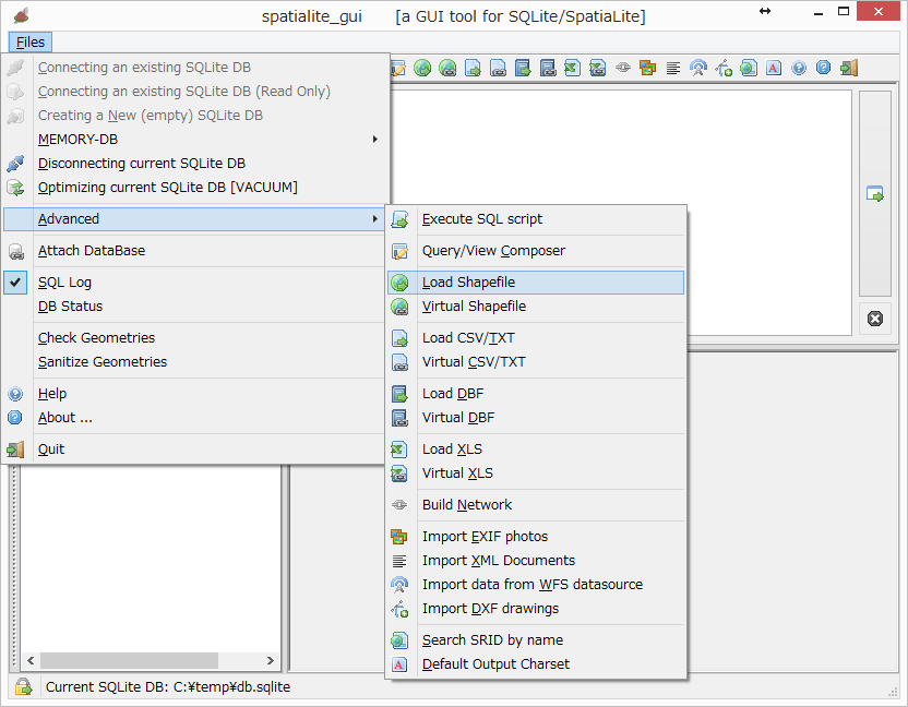 準備編：SpatiaLite-GUIを使ってデータベースファイルを用意する #SQLite3 - Qiita