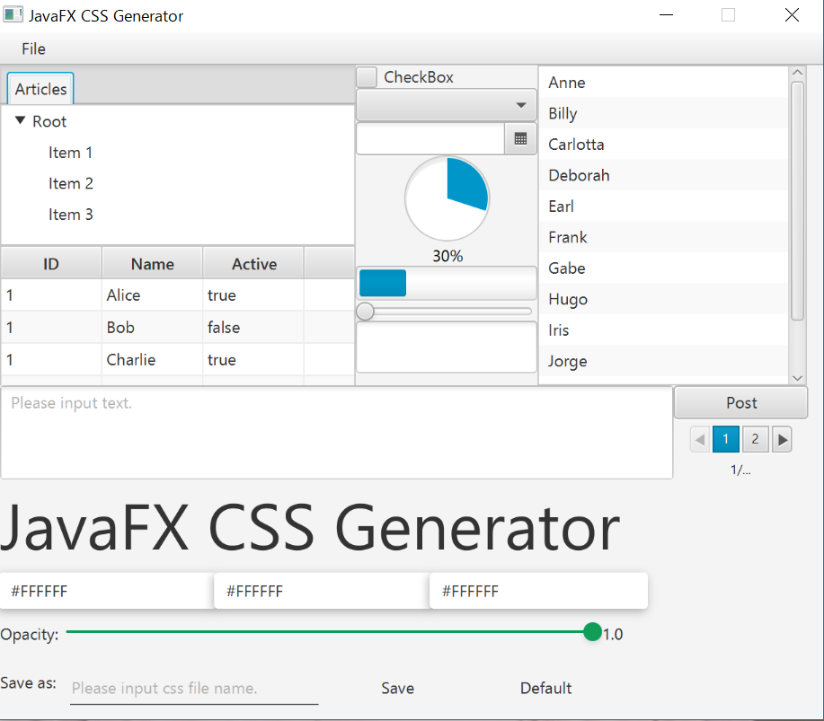 JavaFX の CSS ジェネレータを作る #GUI - Qiita