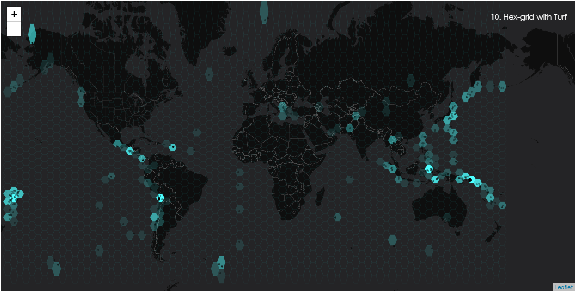 leaflet.js + Turf.jsでヘックス（六角形）で地図に可視化 #JavaScript - Qiita