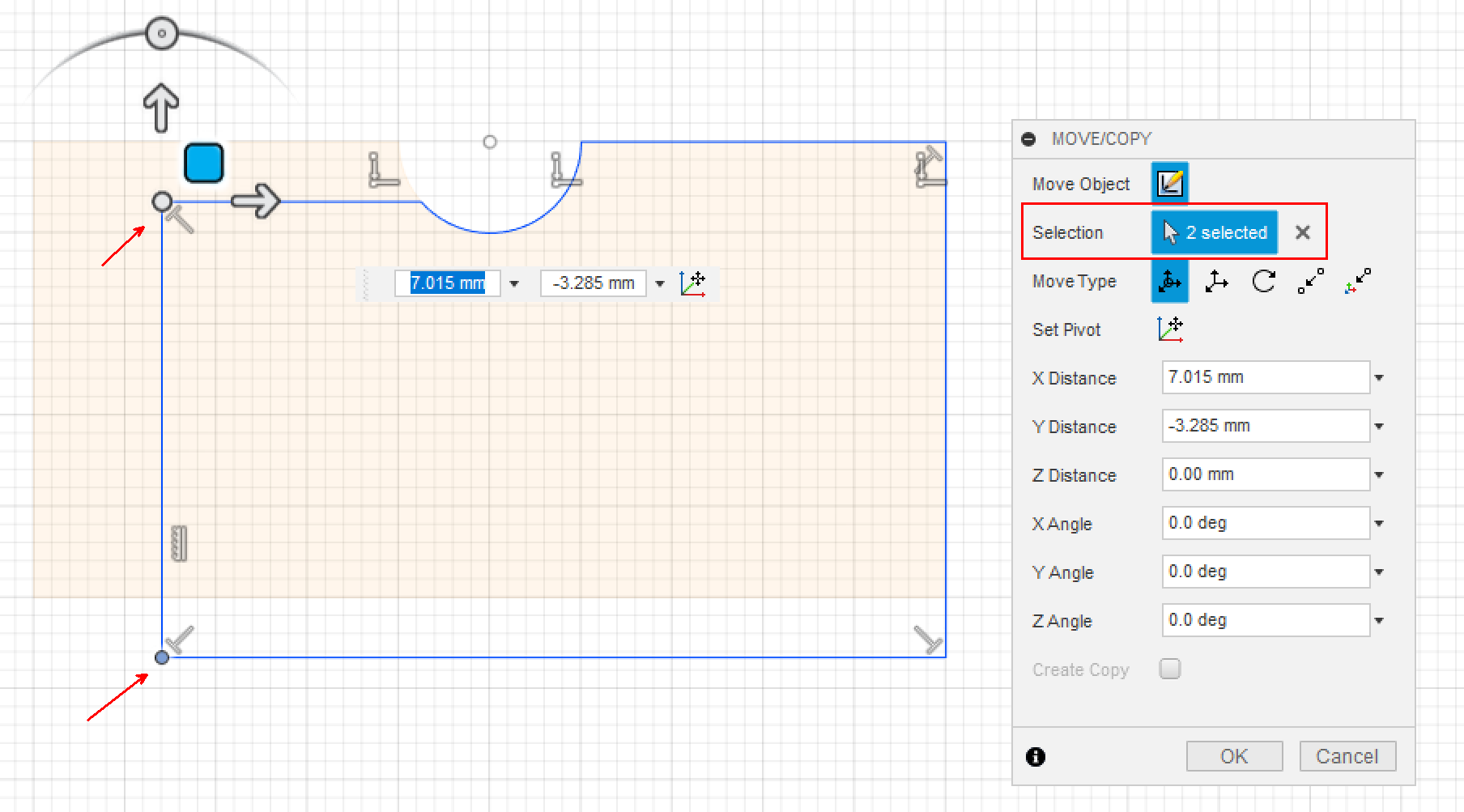 Fusion 360 をコツコツとマスターする（7）スケッチの移動 #3D - Qiita