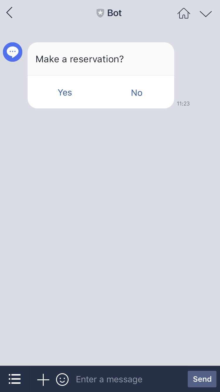 LINE Bot SDK for Node.js で、 「はい」「いいえ」を確認するメッセージを送りたい #JavaScript - Qiita