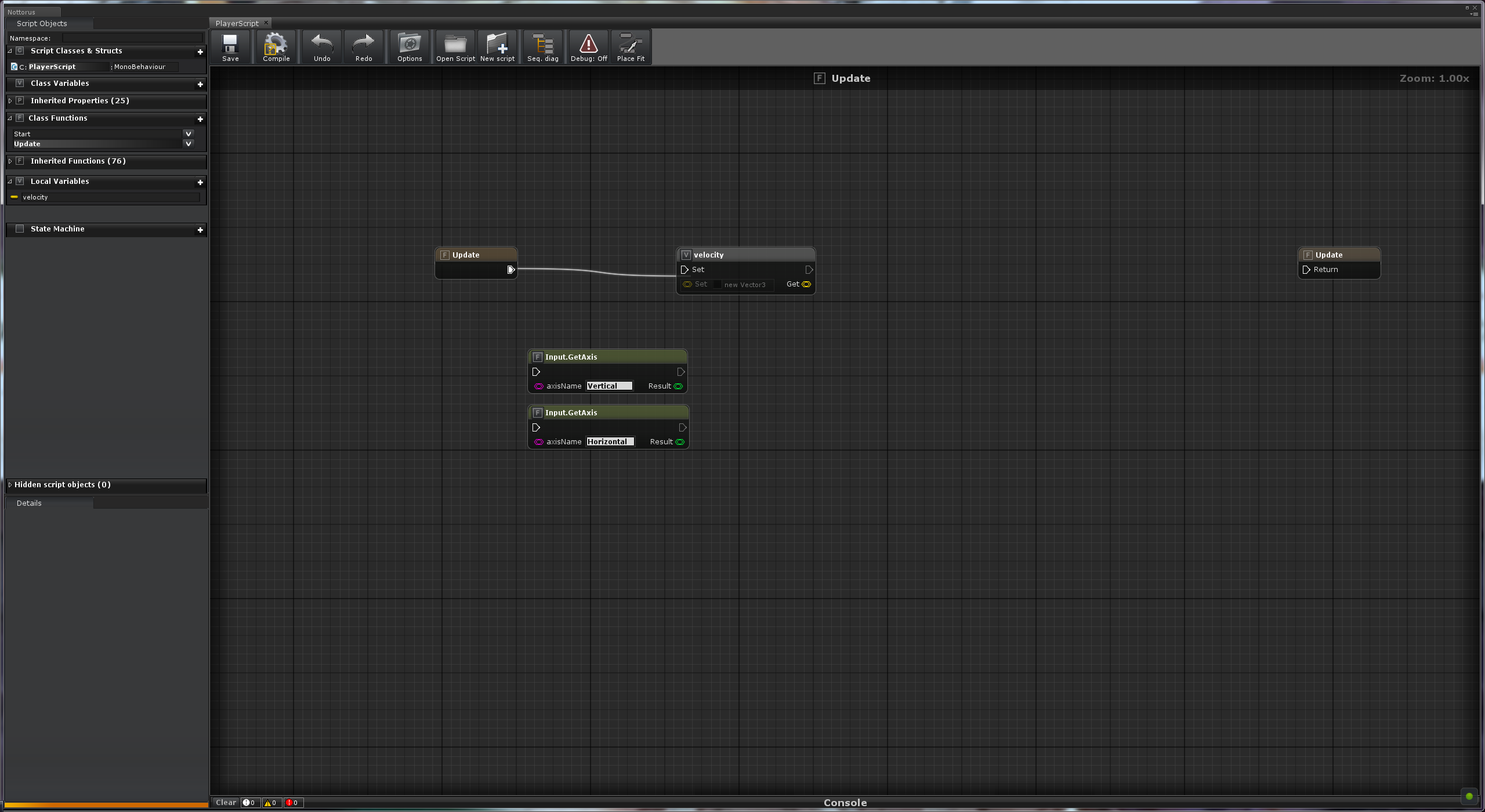 Unityでブループリントっぽいビジュアルスクリプト(Nottorus)をいじってみる #Unity - Qiita