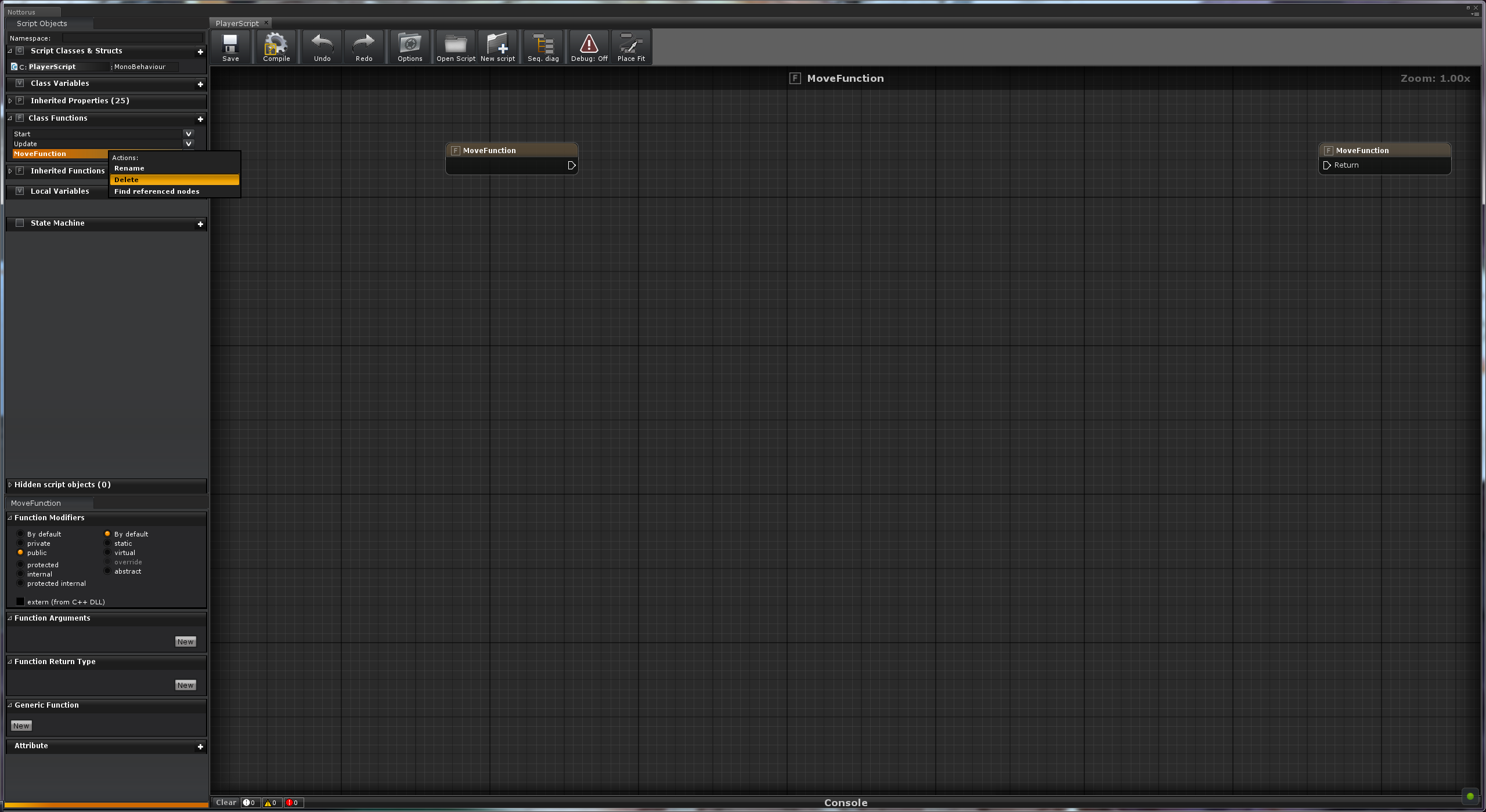 Unityでブループリントっぽいビジュアルスクリプト(Nottorus)をいじってみる #Unity - Qiita