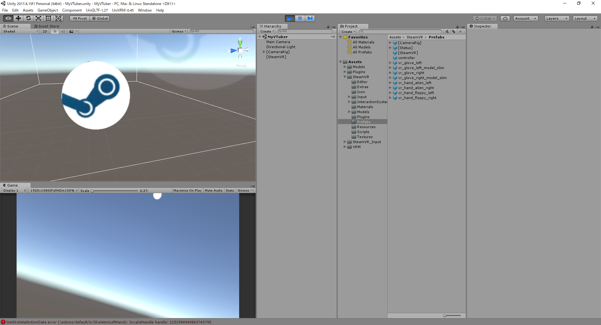 UniVRM+SteamVR+Final IKで始めるVTuber #Unity - Qiita