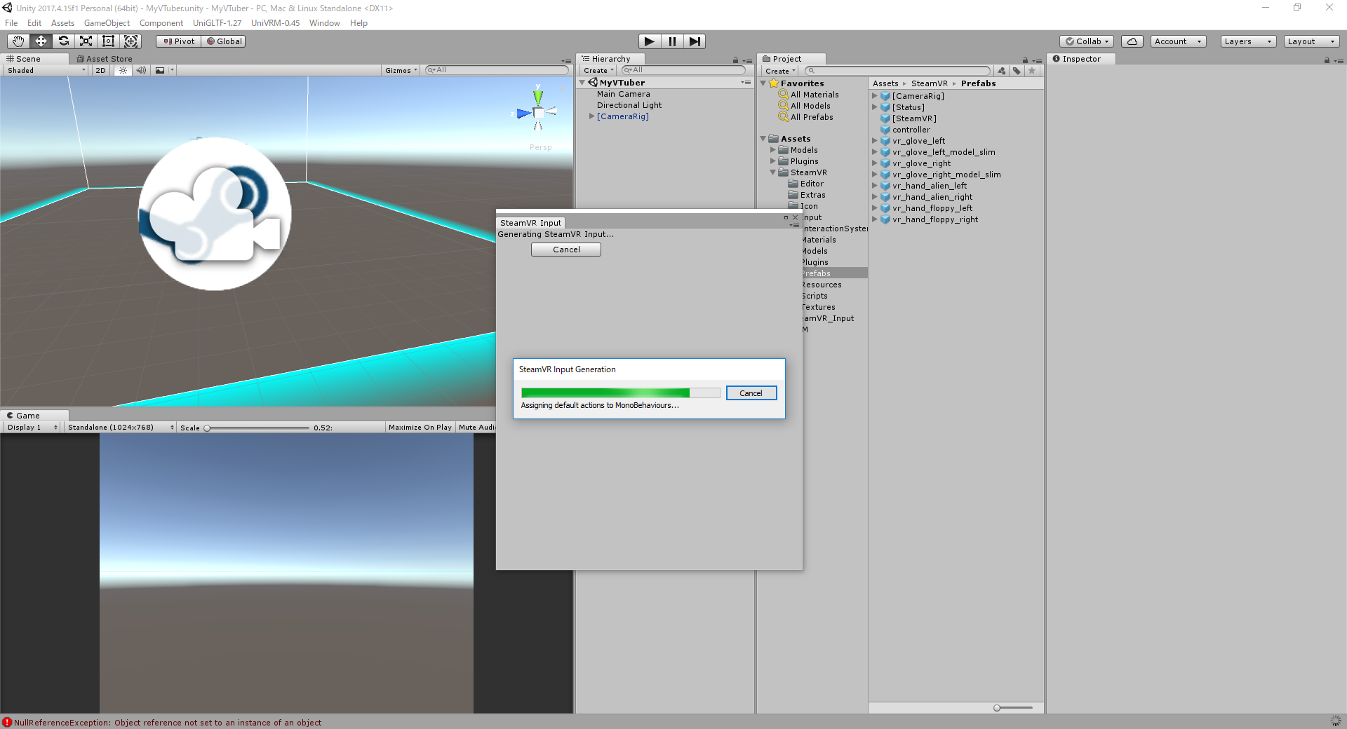 UniVRM+SteamVR+Final IKで始めるVTuber #Unity - Qiita