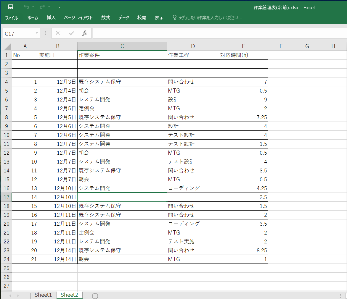 Pandasで作る勤怠チェック基本編 Python3 Qiita