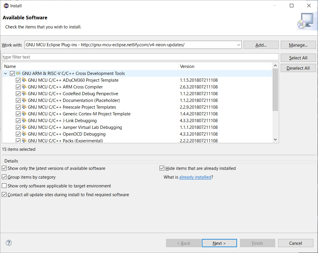 WindowsでEclipse+CDTにGNU MCU Eclipseプラグインを入れて環境構築 #ARM - Qiita