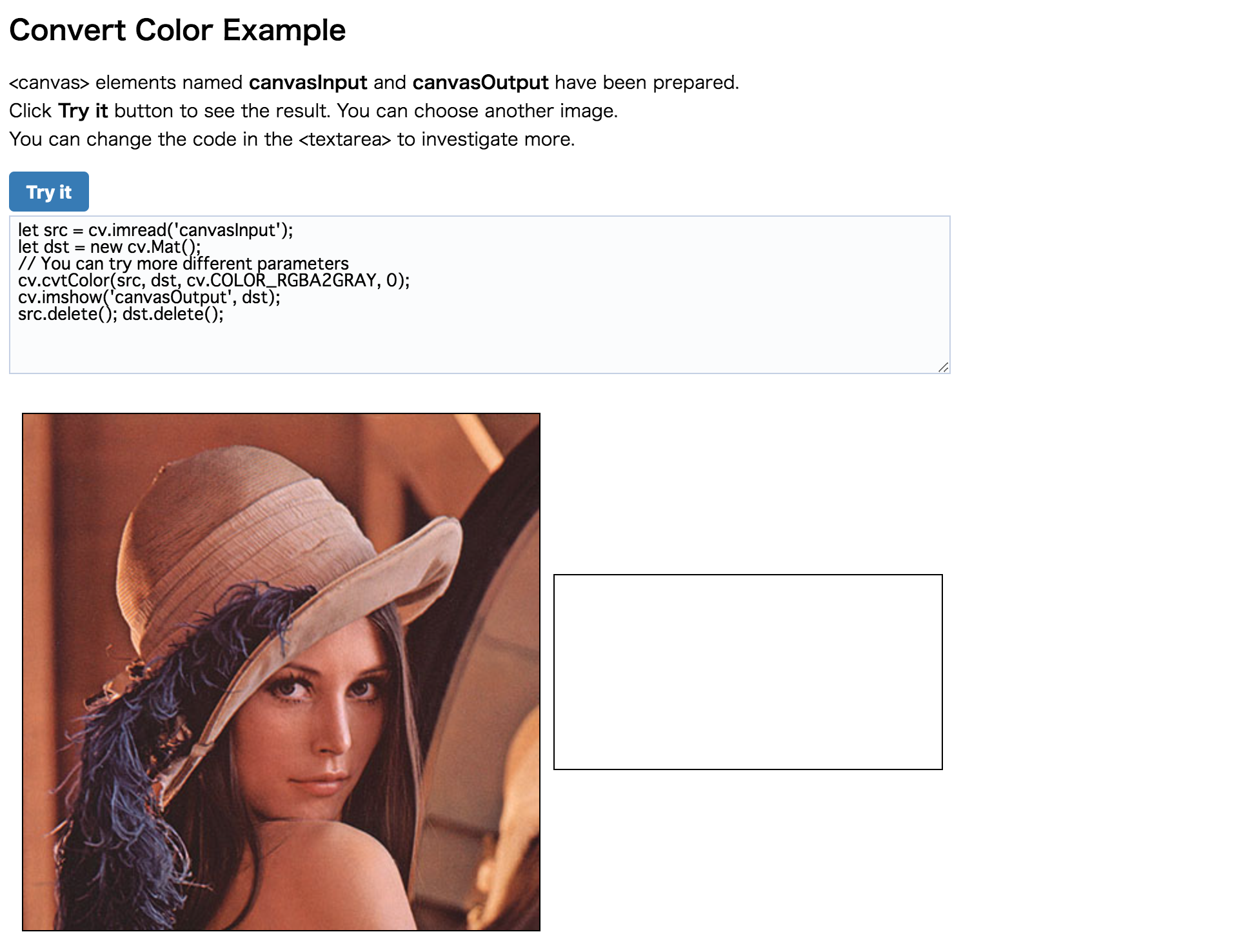 OpenCV.jsをサクッと試す #OpenCV - Qiita