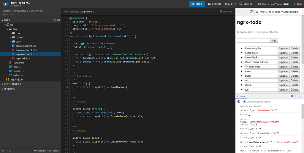 @ngrx/storeと@ngrx/effectsの使い方 #Angular - Qiita