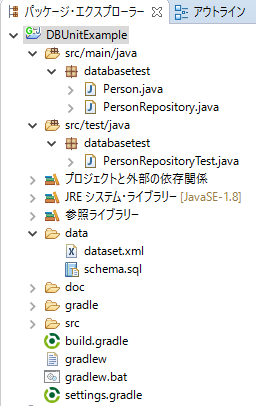 DbUnitとH2 Databaseでデータベースのユニットテスト はじめの一歩（環境構築、初期値データのセット、XML/Excel/CSV テーブルの比較） #Java - Qiita