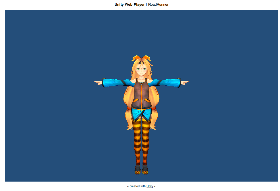 Unityちゃんをunityで描画して、webplayerでpublishする Unity Qiita 2211