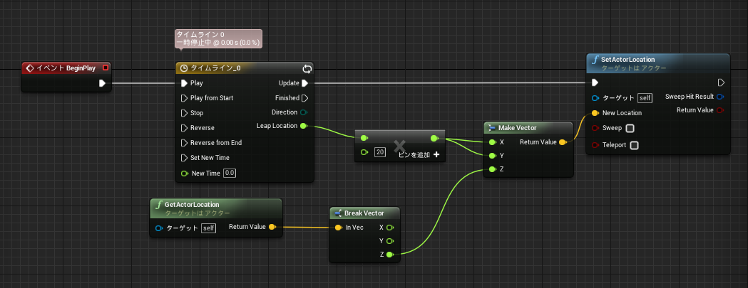 UE4 Timelineでコンポーネントを動かす #UnrealEngine - Qiita