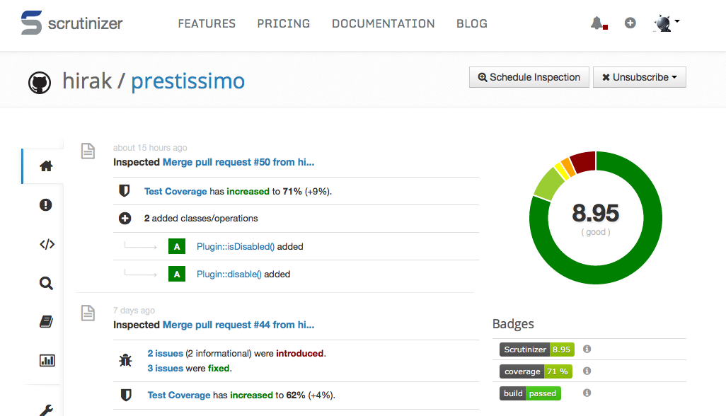 PHP向け静的解析SaaSの主観的比較 (Scrutinizer, SensioLabsInsight, CodeClimate) #PHP - Qiita