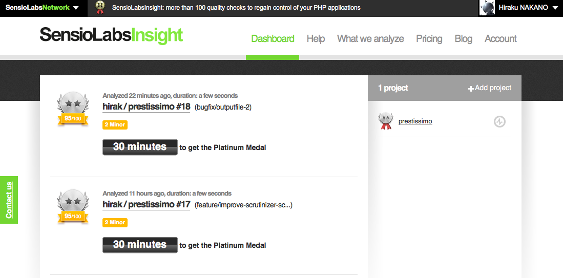 PHP向け静的解析SaaSの主観的比較 (Scrutinizer, SensioLabsInsight, CodeClimate) #PHP - Qiita