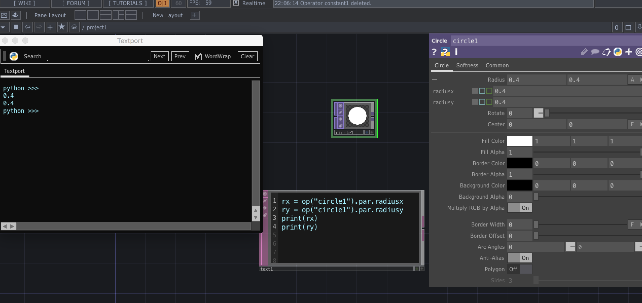 TouchDesignerでPythonを実行してみる - のぐそんブログ