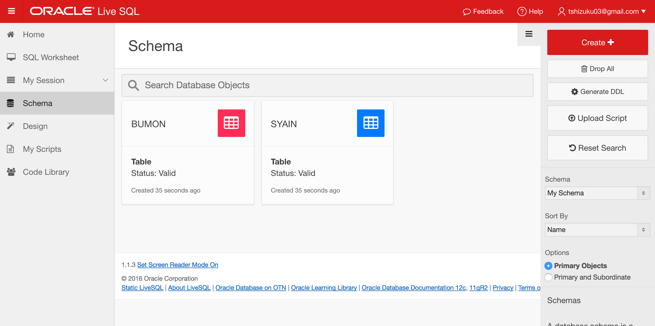 Oracle Live SQL #SQL - Qiita