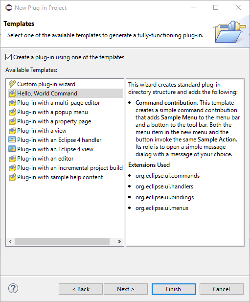 Eclipseのプラグイン開発で、Hello,worldする。 #Java - Qiita