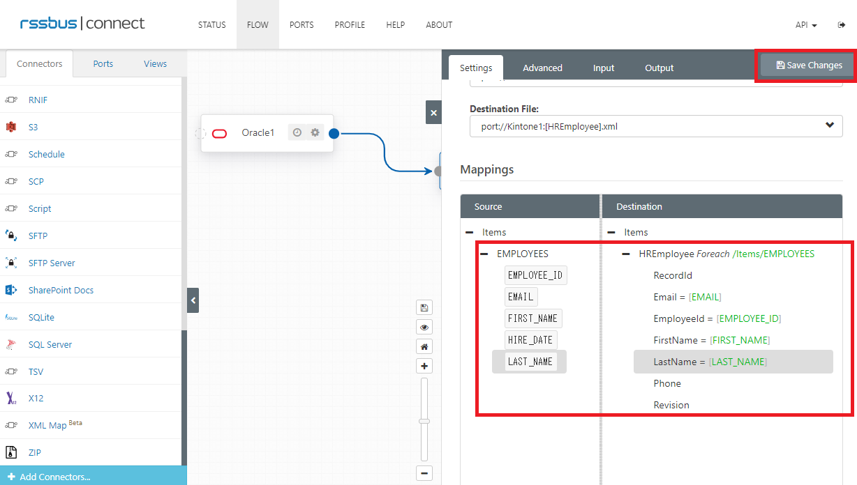 Oracle DB からデータをkintone に反復同期する（ArcESB） #oracle - Qiita