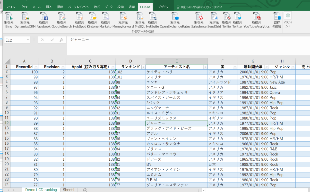 Excel （エクセル）からCybozu kintone のデータを読み書き更新 #CData - Qiita