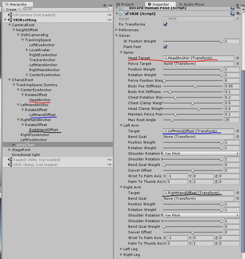VRIK(FinalIK)をunityちゃんに設定する手法(Oculus) VR(Oculus)でキャラクタに憑依して操るアプリの作り方 #Unity - Qiita