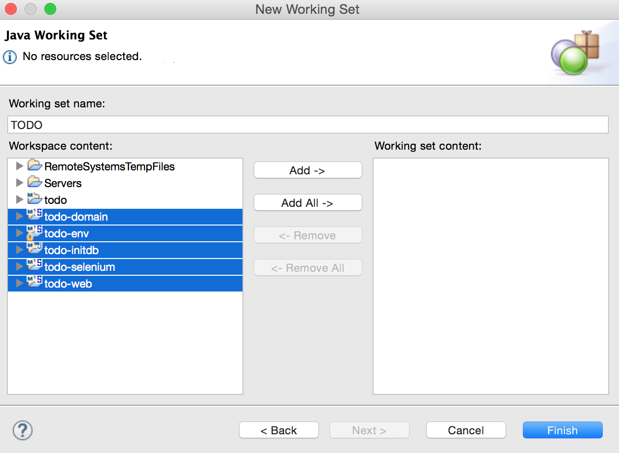 Working Setを作ってSTS(Eclipse)のプロジェクトをグループ化する #Eclipse - Qiita
