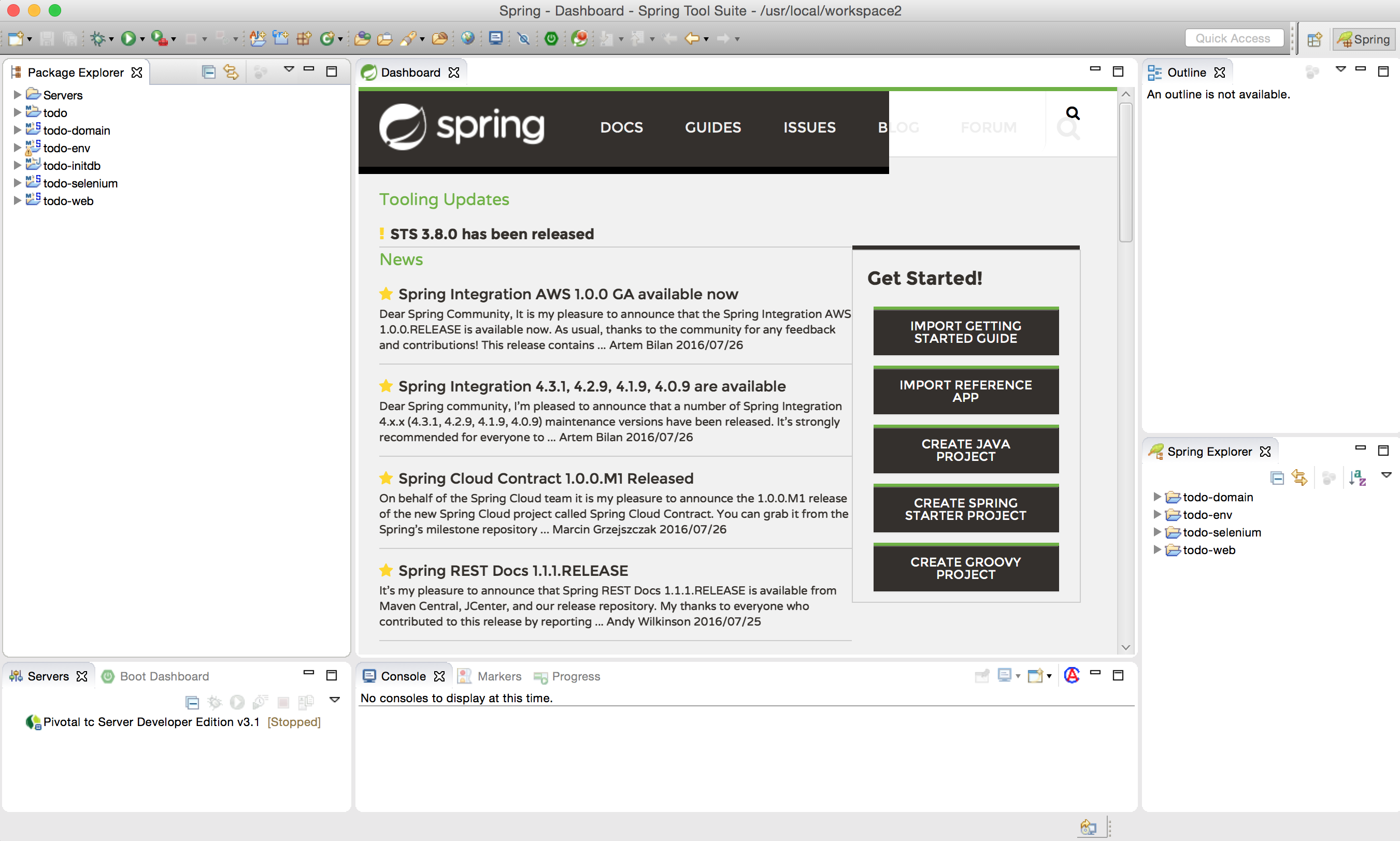 Working Setを作ってSTS(Eclipse)のプロジェクトをグループ化する #Eclipse - Qiita