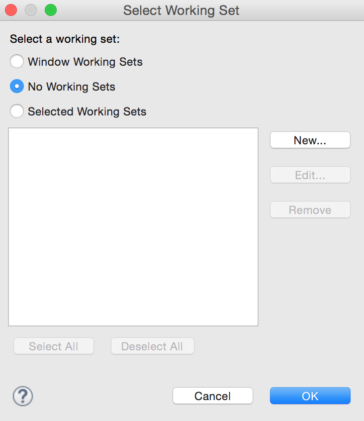 Working Setを作ってSTS(Eclipse)のプロジェクトをグループ化する #Eclipse - Qiita