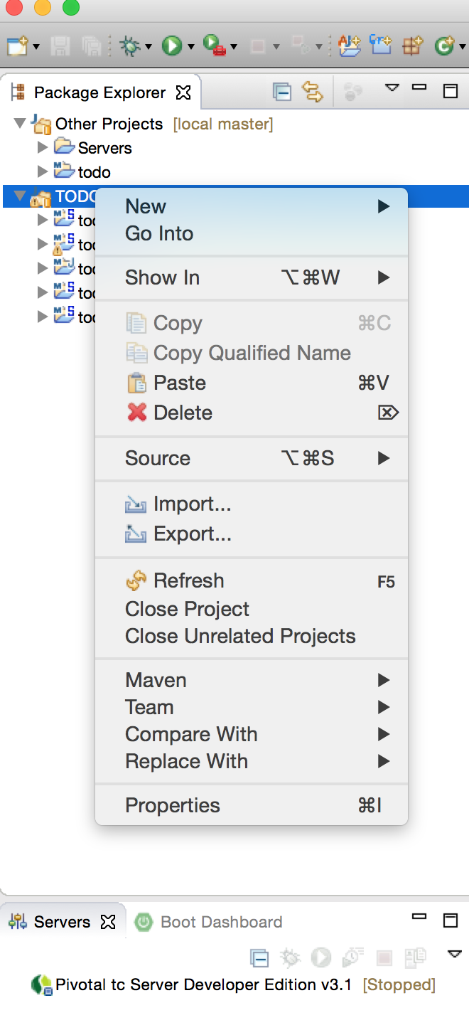Working Setを作ってSTS(Eclipse)のプロジェクトをグループ化する #Eclipse - Qiita