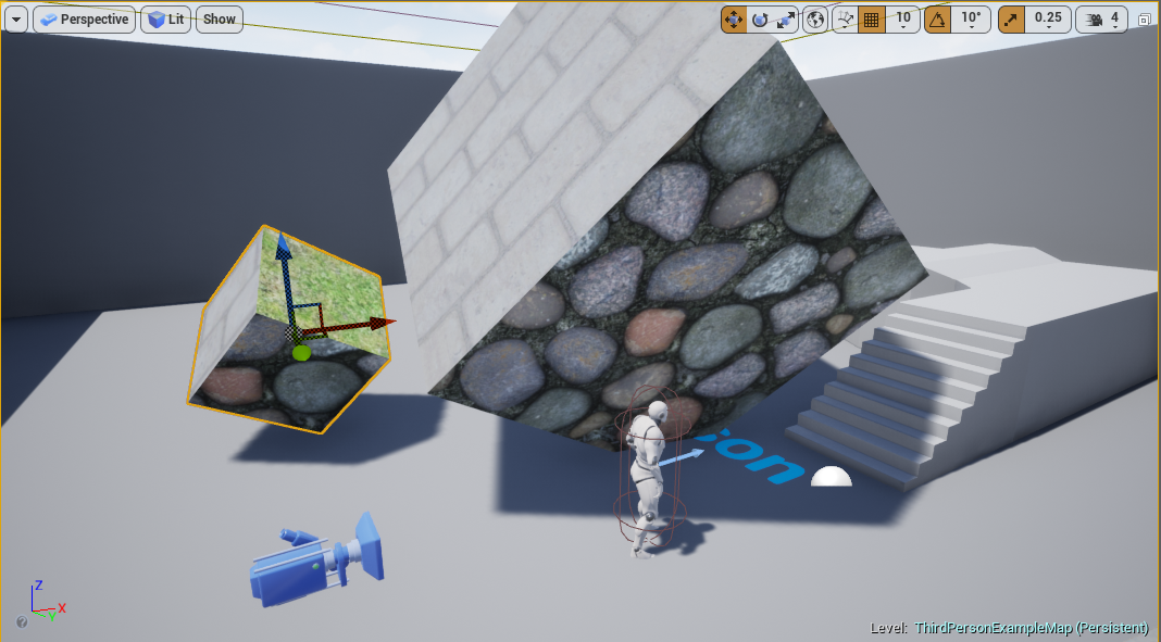 TriplanarっぽいMaterialを作成する #UE4 - Qiita
