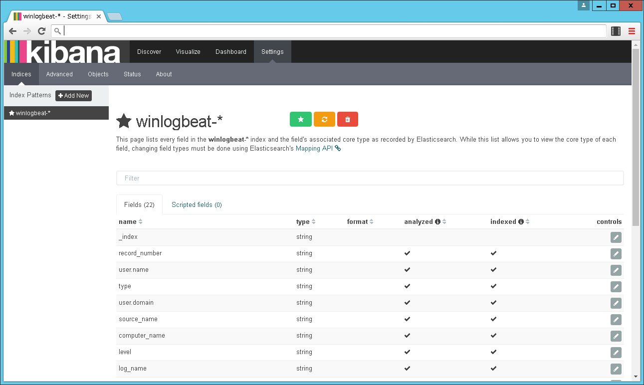 winlogbeat + Elasticsearch + Kibana で Windowsシステムログを可視化する ~ インストールも自動化 ~ #Docker - Qiita