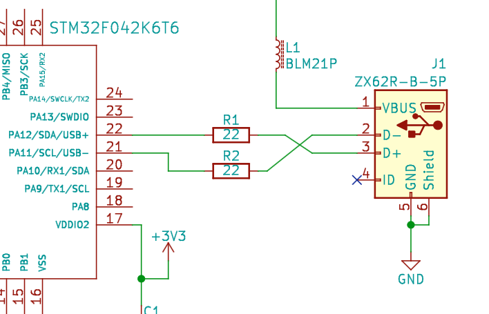 秋月電子通商で売られているSTM32F042K6T6を使ってUSBシリアルデバイスを作る #マイコン - Qiita