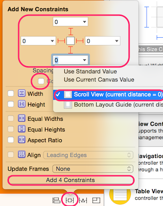 縦スクロールするUIScrollViewをXcode6のAutolayout,Size Classes付きStoryboardで実現する #iOS - Qiita