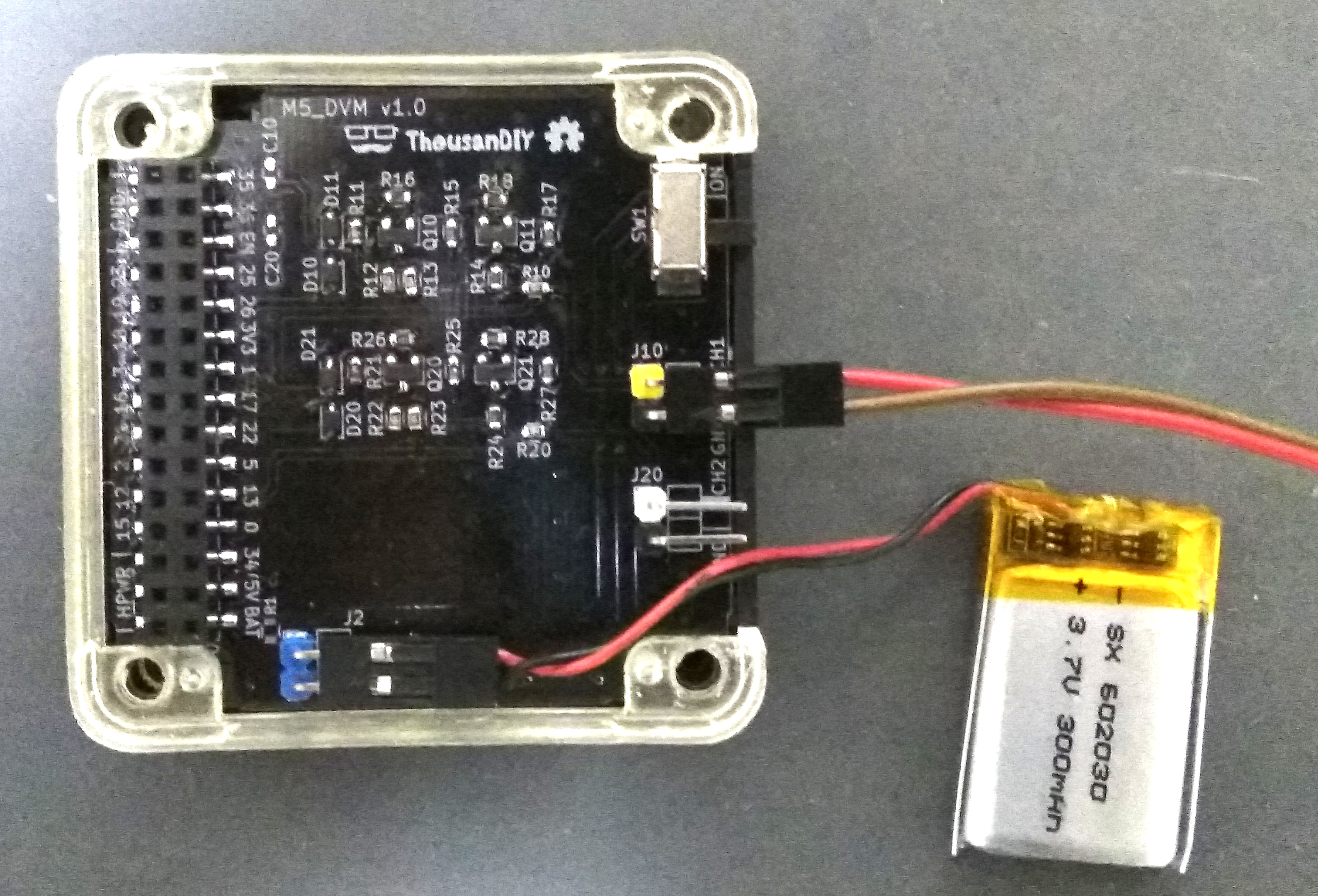 M5stackの内蔵adcで作るアナログっぽい電圧計 M5stack Qiita