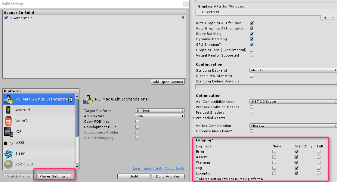 Debug.Logを無効化 #Unity3D - Qiita