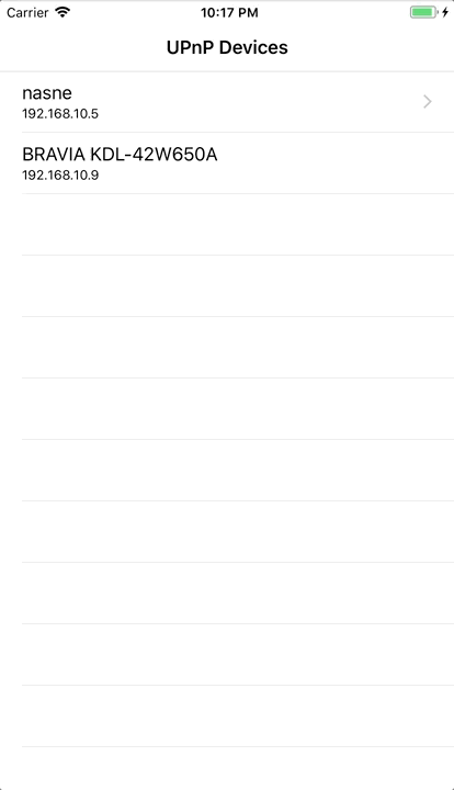 iOS upnpx で UPnP デバイスをブラウズ（その2 コンテンツ一覧の取得） #Swift - Qiita