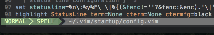 vim-airlineを入れる #Vim - Qiita