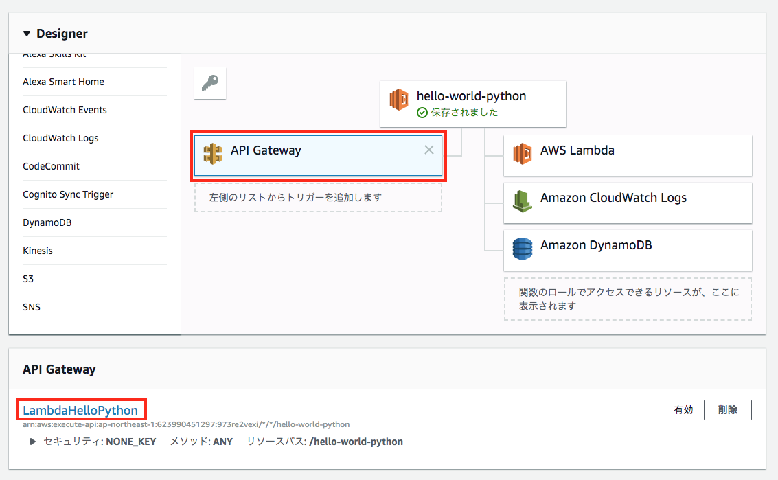 【API Gateway】AWS Lambda統合のPythonでHello, world #Python3 - Qiita