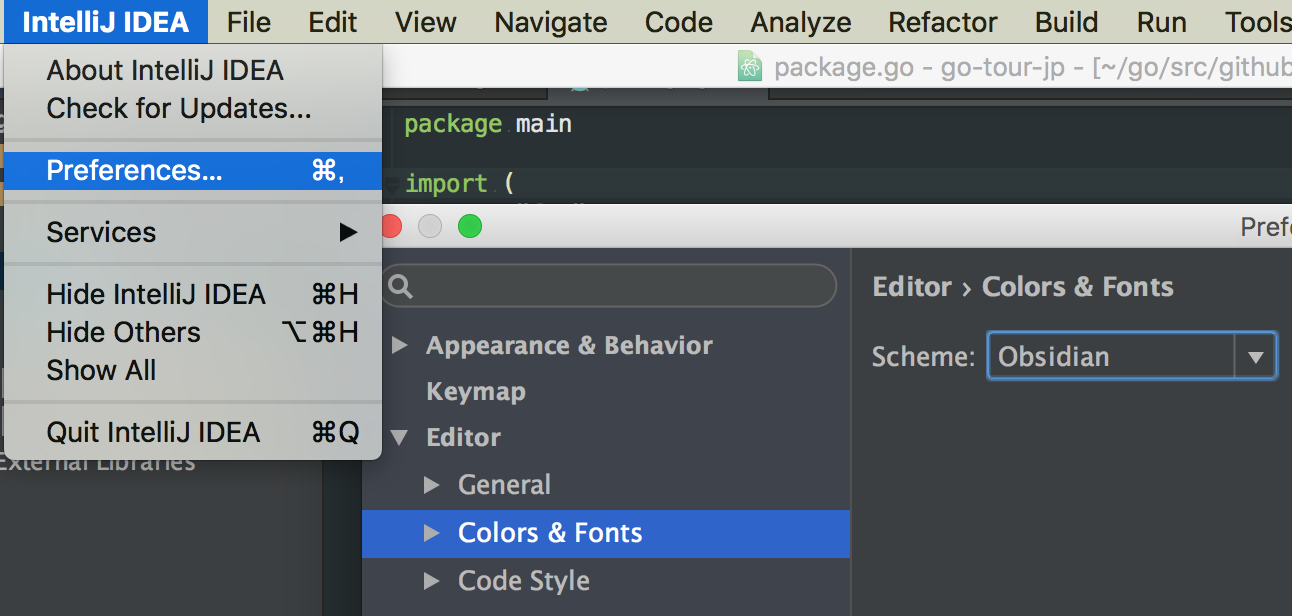 intelliJ Color Themes 適応方法 #intell - Qiita