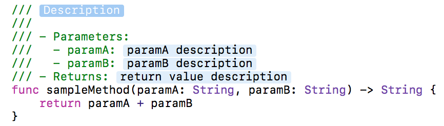Xcode 8 Swiftのドキュメントコメントについての簡潔なまとめ Swift Qiita 