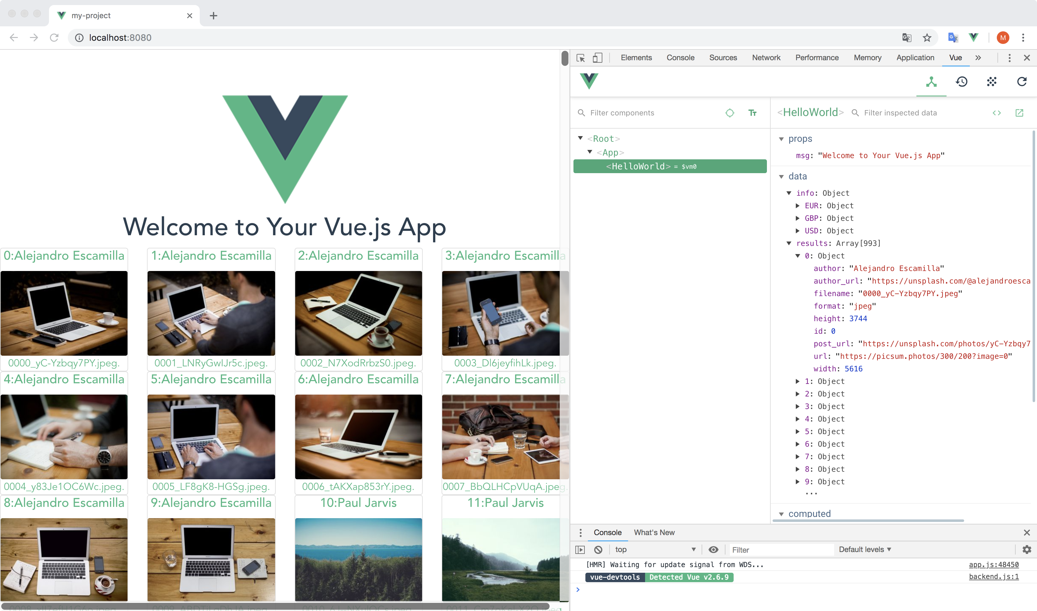 Vue.jsで画像を一覧表示する(vue入門) #JavaScript - Qiita