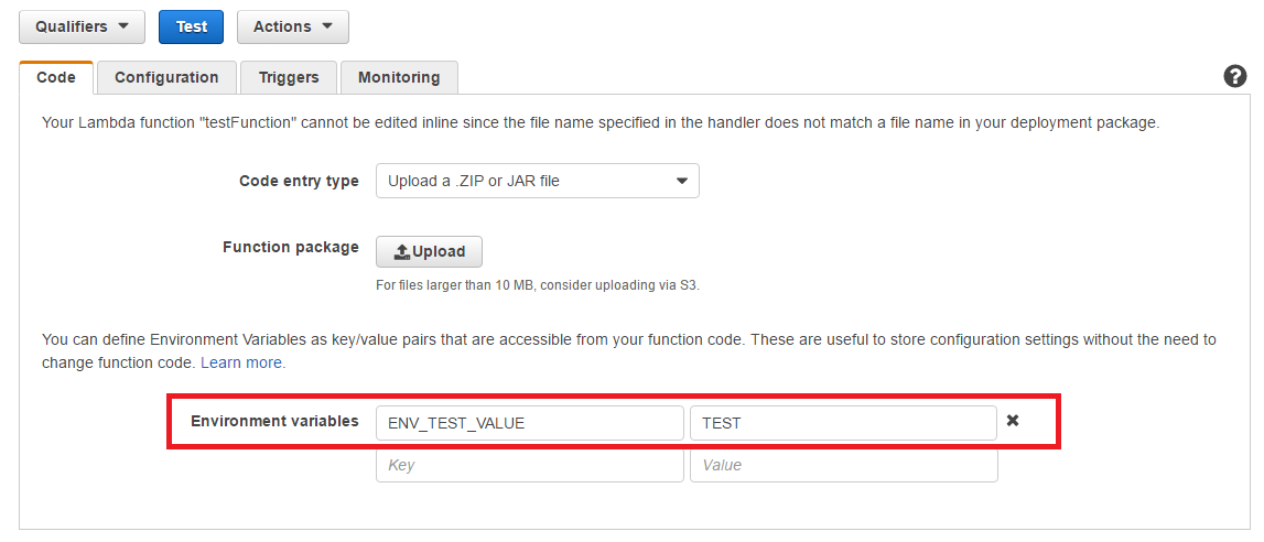 AWS Lambdaで環境変数を使う(Java) #lambda - Qiita