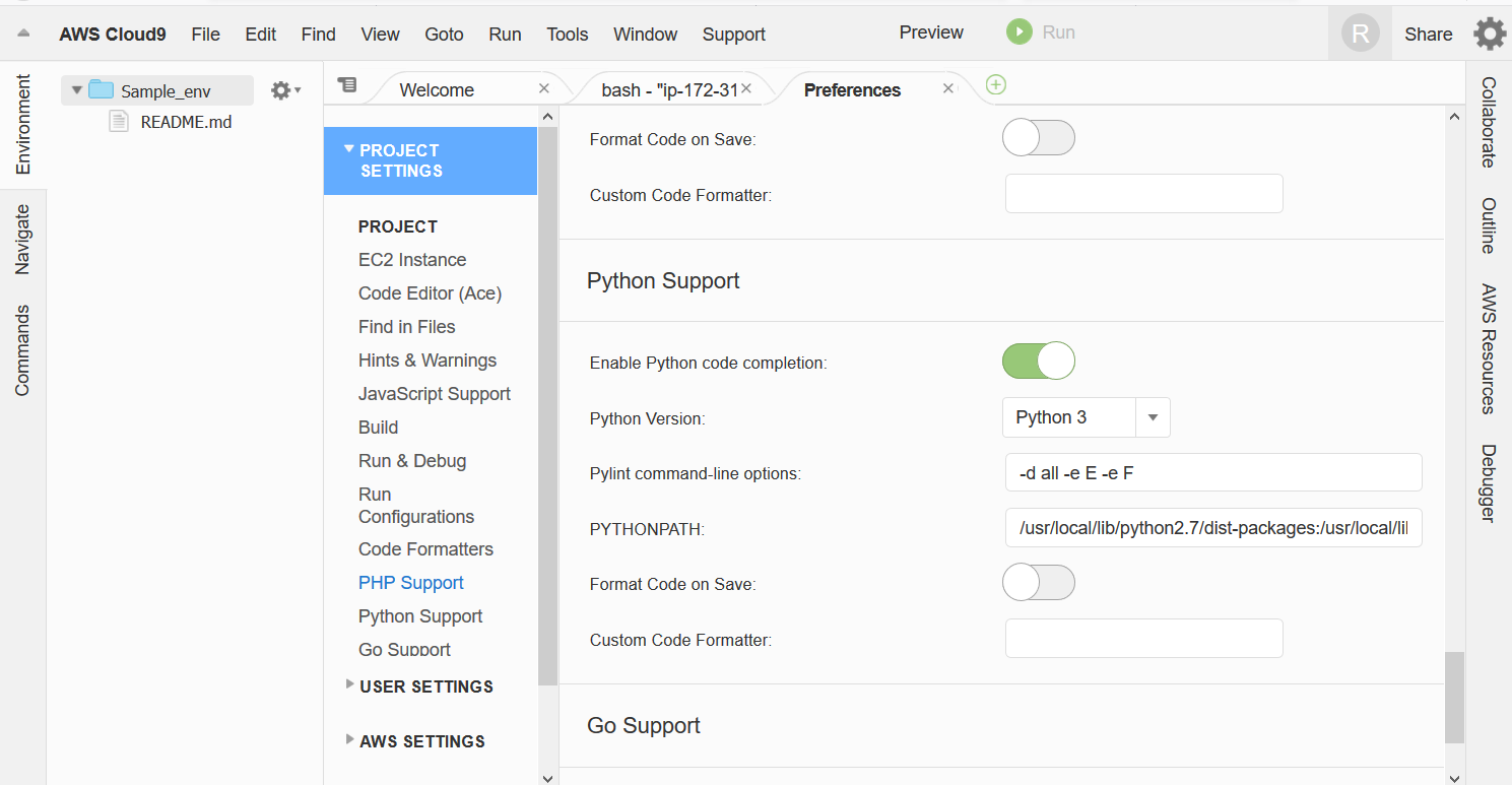 [バッドノウハウ]webプログラミング初学者がAWS Cloud9でPython3を使う #初心者 - Qiita