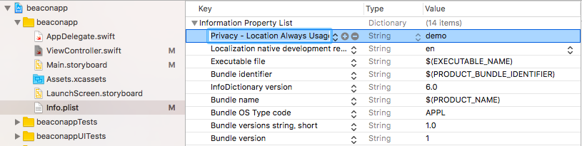 (初心者向け)Swift3.0で初アプリ - ビーコンを検出してみる #tigergate240 - Qiita