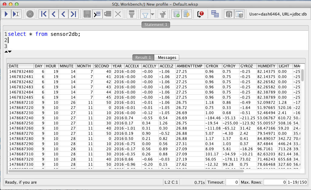 dashDBへSQLツールでアクセスして表示する #IoT - Qiita