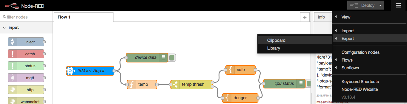 Node-RED - フローをコピーする方法 #tigergate516 - Qiita